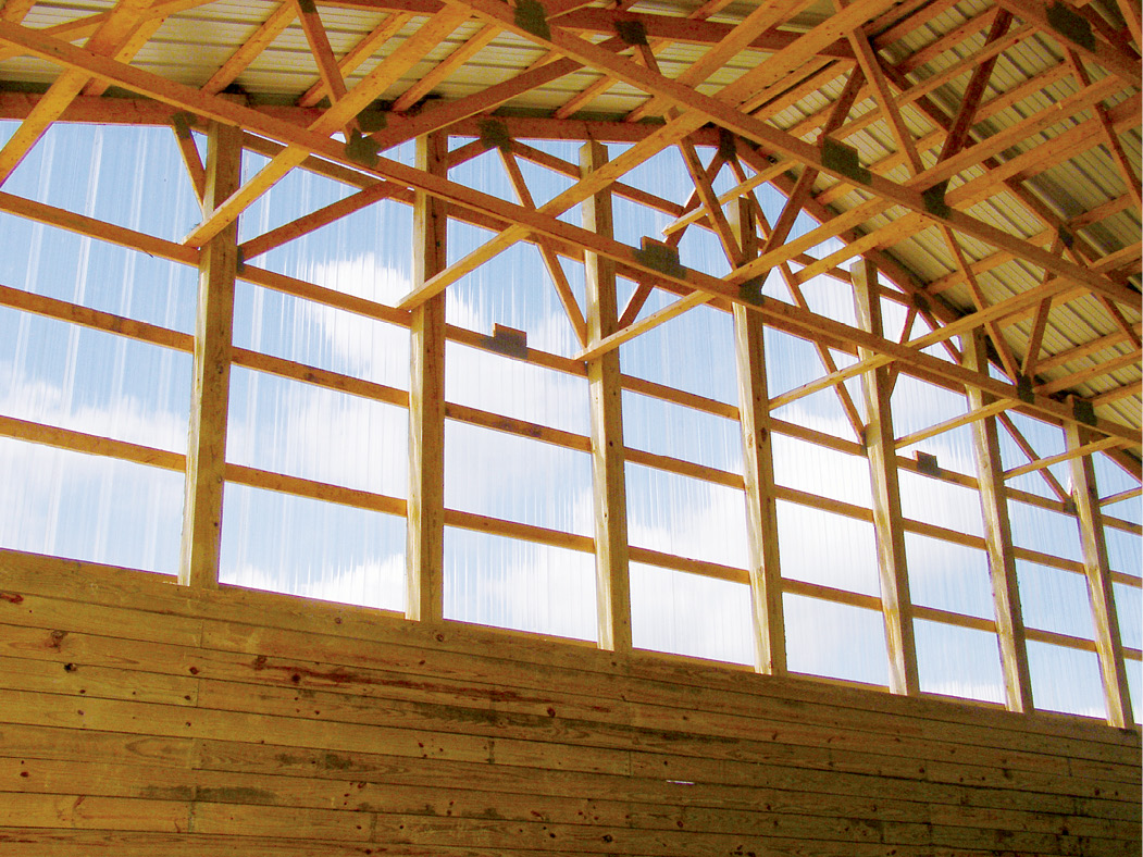 Selection and installation of corrugated translucent polycarbonate ...